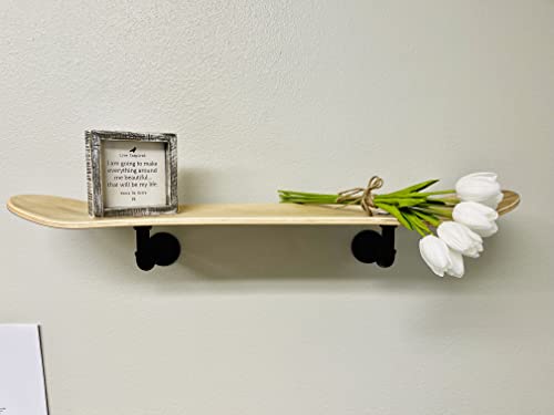 SkateShelf Skateboard Industrial Pipe Floating Shelf (Longboard)