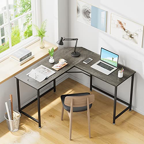 Elephance L Shaped Desk Corner Computer Desk Gaming Table Workstation for Home Office Study