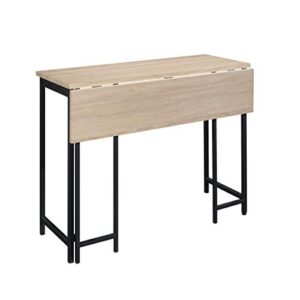 sauder north avenue table with drop leaf, l: 47.50" x w: 28.38" x h: 36.13", charter oak finish