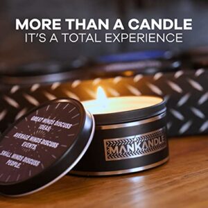 Premium Scented Candles Gift for Men - Mens Scented Candles - Unique Candles for Men, Inspirational Gift for Him, Candle with Relaxing Scents, Masculine Candle, Stress Relief Gifts for Men - 6 Pack