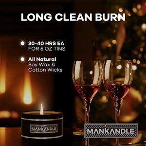 Premium Scented Candles Gift for Men - Mens Scented Candles - Unique Candles for Men, Inspirational Gift for Him, Candle with Relaxing Scents, Masculine Candle, Stress Relief Gifts for Men - 6 Pack