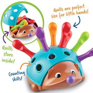 Learning Resources MathLink Cube Big Builders, Imaginative Play, Math Cubes, Early Math Skills, Set of 200 Cubes, Ages 5+ & Spike The Fine Motor Hedgehog, Sensory, Toys for Toddlers, Ages 18 Months+