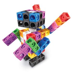 Learning Resources MathLink Cube Big Builders, Imaginative Play, Math Cubes, Early Math Skills, Set of 200 Cubes, Ages 5+ & Spike The Fine Motor Hedgehog, Sensory, Toys for Toddlers, Ages 18 Months+