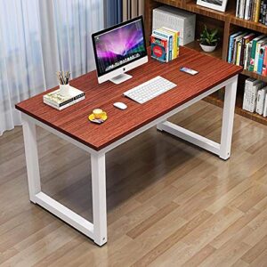 topyl modern computer desk ergonomic,wooden sturdy office desk pc laptop table,sturdy writing desk workstation for office bedside living room