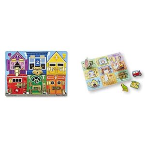 melissa & doug latches board & magnetic hide & seek board