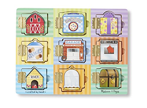 Melissa & Doug Latches Board & Magnetic Hide & Seek Board