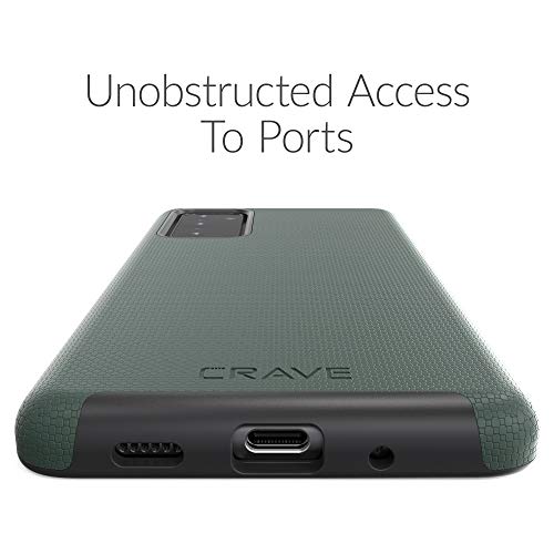 Crave Dual Guard for Samsung Galaxy S20 FE Case, Shockproof Protection Dual Layer Case for Samsung Galaxy S20 FE, S20 FE 5G - Forest Green