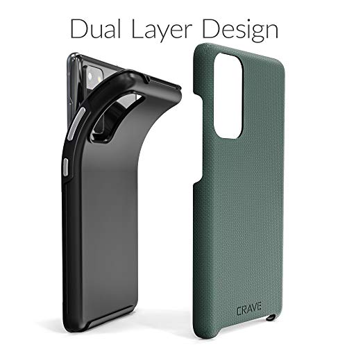 Crave Dual Guard for Samsung Galaxy S20 FE Case, Shockproof Protection Dual Layer Case for Samsung Galaxy S20 FE, S20 FE 5G - Forest Green