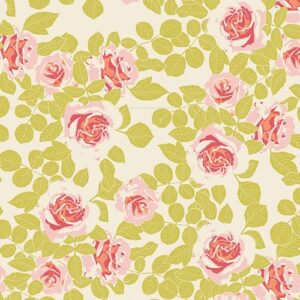 art gallery fabrics art gallery cultivate pruning roses citrus fabric, green