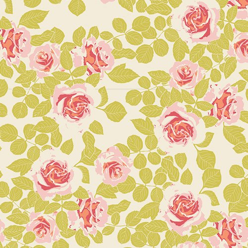 Art Gallery Fabrics Art Gallery Cultivate Pruning Roses Citrus Fabric, Green