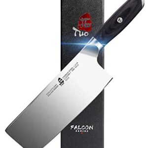 TUO Cleaver Knife, 7 inch Chinese Cleaver Vegetable Meat Cleaver Knife, High Carbon Stainless Steel Chopping Knife with Ergonomic