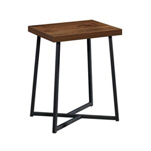 sauder canton lane side table, l: 15.55" x w: 19.45" x h: 23.62", grand walnut finish