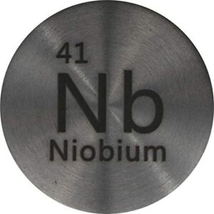 niobium (nb) 27mm metal disc 99.95% pure for collection or experiments