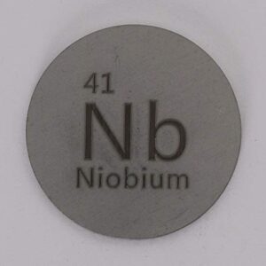 Niobium (Nb) 27mm Metal Disc 99.95% Pure for Collection or Experiments