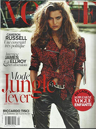 VOGUE PARIS MAGAZINE, MODE JUNGLE FEVER AVRIL 2014 NO. 916 FRENCH LANGUAGE