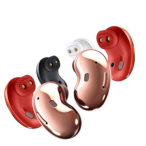 KPYJA 4 Pairs Silicone Ear Tips Replacement Galaxy Buds Live Earbuds Accessories (Red)