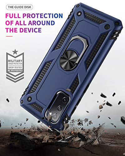 ADDIT S20 fe Case,S20 fe 5G Case, [Military Grade ] 15ft. Drop Tested Protective Case with Magnetic Car Mount Ring Holder Stand Cover for Samsung Galaxy S20 fe/S20 fe 5G - Blue