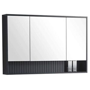 fine fixtures venezian 45" medicine cabinet black