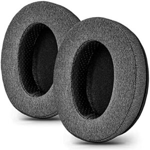 earpads compatible with hs50 hs60 hs70, g pro x, cloud 2, cloud pro, cloud alpha, cloud stinger, cloud flight headphones i gray linen