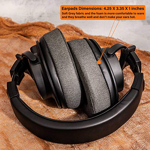 Earpads Compatible with HS50 HS60 HS70, G PRO X, Cloud 2, Cloud Pro, Cloud Alpha, Cloud Stinger, Cloud Flight Headphones I Gray Linen