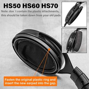 Earpads Compatible with HS50 HS60 HS70, G PRO X, Cloud 2, Cloud Pro, Cloud Alpha, Cloud Stinger, Cloud Flight Headphones I Gray Linen