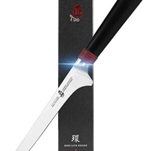 TUO Boning Chef Knife 6 inch Fillet Knife Flexible Kitchen Knife for Fish Chicken and Poultry Cooking Knives, AUS-8 Stainless Steel with Ergonomic Handle Gift Box, Ring Lite Series