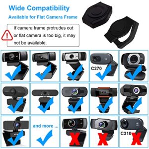 2 Pack Universal Webcam Cover, Desktop Computer External Webcam Lens Cover Shutter Cap Hood, Streaming Web Camera Privacy Cover Clip Compatible with Logitech HD Pro Webcam C270/C615/C920/C930e/C922X