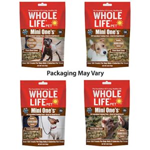 Whole Life Pet Mini Ones - Beef Liver Treats for Small Dogs or Training Treats for Any Size Dog, Human Grade, One Ingredient, Made in The USA