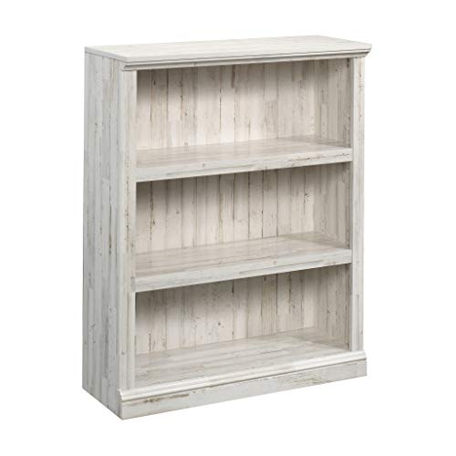 Sauder Miscellaneous Bookcase, L: 35.28" x W: 13.23" x H: 43.78", White Plank finish