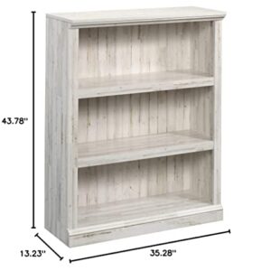 Sauder Miscellaneous Bookcase, L: 35.28" x W: 13.23" x H: 43.78", White Plank finish