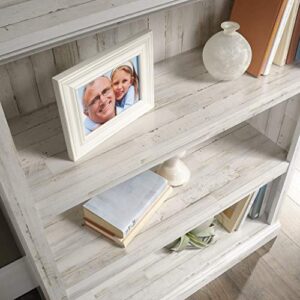 Sauder Miscellaneous Bookcase, L: 35.28" x W: 13.23" x H: 43.78", White Plank finish