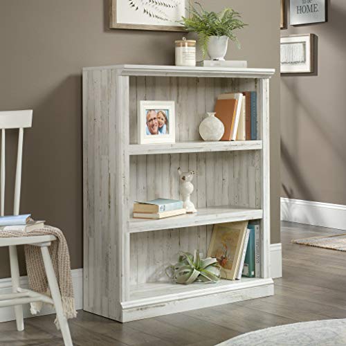 Sauder Miscellaneous Bookcase, L: 35.28" x W: 13.23" x H: 43.78", White Plank finish