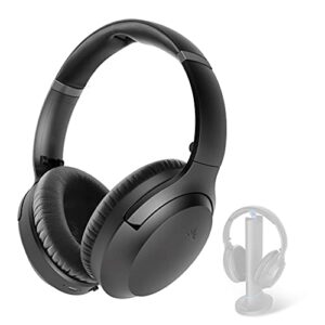 avantree aria 90c, a second pair of bluetooth headphones opera wireless tv watching set dual link, comfortable 35 hrs, extra loud (no charging dock included, single headphone only)