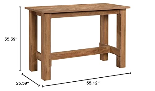 Sauder Boone Mountain Counter-Height Kitchen Dinette Table, L: 55.12" x W: 25.59" x H: 35.39", Sindoori Mango Finish