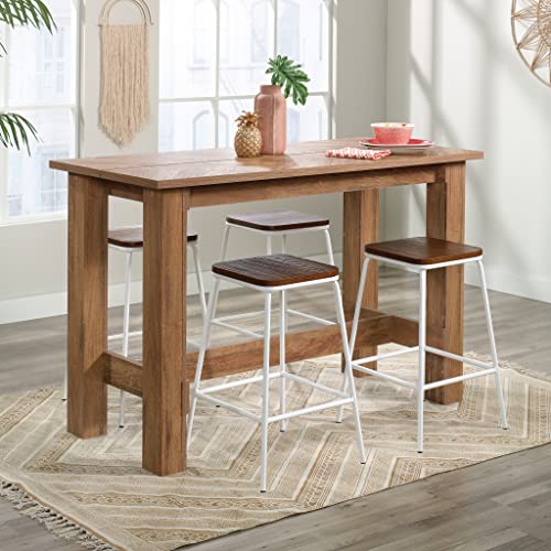 Sauder Boone Mountain Counter-Height Kitchen Dinette Table, L: 55.12" x W: 25.59" x H: 35.39", Sindoori Mango Finish