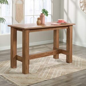 Sauder Boone Mountain Counter-Height Kitchen Dinette Table, L: 55.12" x W: 25.59" x H: 35.39", Sindoori Mango Finish