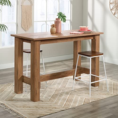 Sauder Boone Mountain Counter-Height Kitchen Dinette Table, L: 55.12" x W: 25.59" x H: 35.39", Sindoori Mango Finish