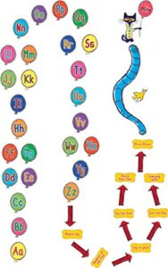 pete the cat alphabet balloons sensory path