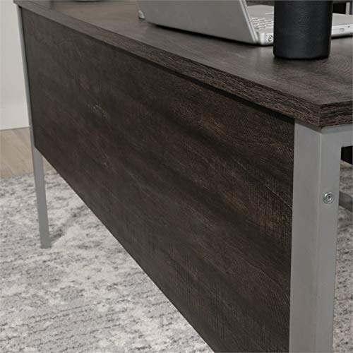 Sauder Rock Glen L-Desk, L: 59.84" x W: 57.32" x H: 29.65", Blade Walnut Finish