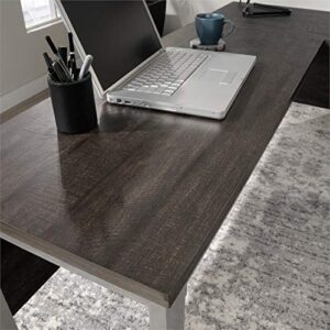 Sauder Rock Glen L-Desk, L: 59.84" x W: 57.32" x H: 29.65", Blade Walnut Finish