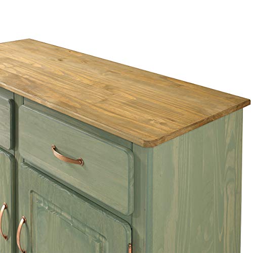 Furniture Dash Wood Buffet Sideboard Green