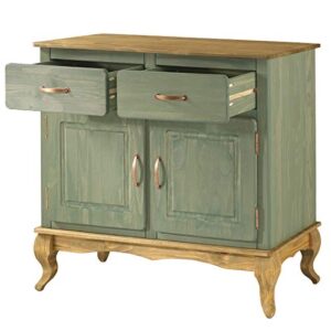 Furniture Dash Wood Buffet Sideboard Green