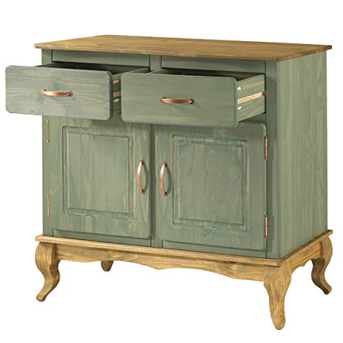 Furniture Dash Wood Buffet Sideboard Green