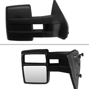 Perfit Zone Towing Mirrors Replacement Compatible With FORD F150 2004-2014 Manual Black Pair Set