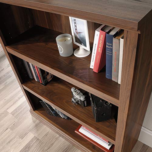 Sauder Miscellaneous Bookcase, L: 35.28" x W: 13.23" x H: 43.78", Grand Walnut finish