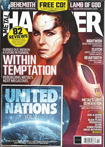 METAL HAMMER MAGAZINE, WITHIN TEMPTATION OCTOBER 2018, NO, 314 VOL. 2