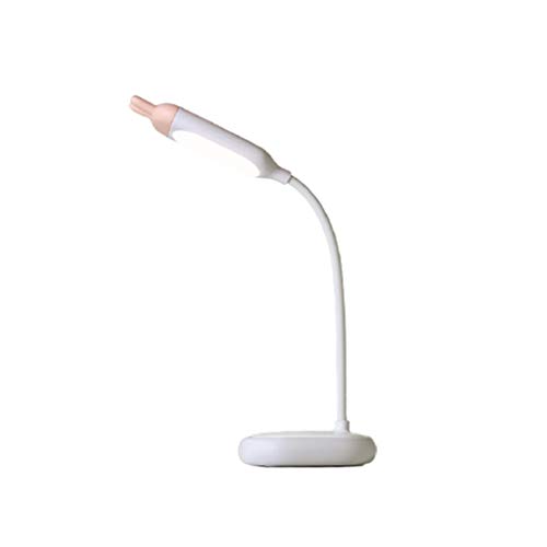 Eye-Caring Charging Plug-in Desk Lamp LED Eye Protection USB Button Dimming Can Adjust The Table Lamp In All Directions for Study and Work Office lamp (Color : White)