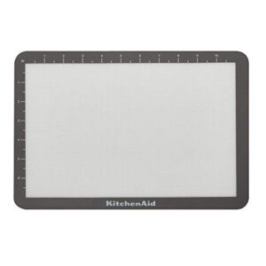 KitchenAid Silicone Baking Mat, 8x12-Inch, Gray