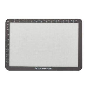 KitchenAid Silicone Baking Mat, 8x12-Inch, Gray