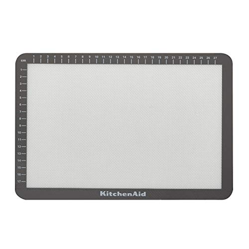 KitchenAid Silicone Baking Mat, 8x12-Inch, Gray